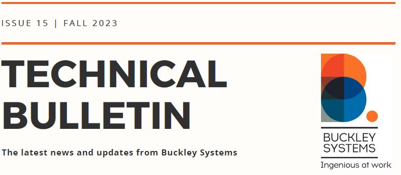 Buckley Systems Fall 2023 Technical Bulletin - D-Pace - Partner in the commercial accelerator ...